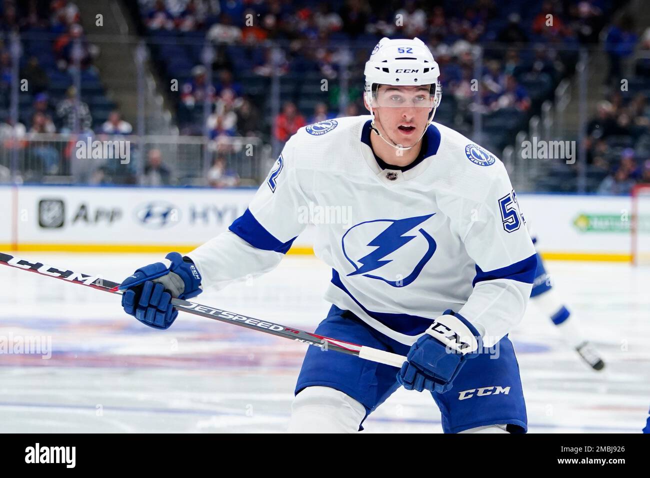 Tampa Bay Lightning's Cal Foote (52) during the second period of an NHL ...