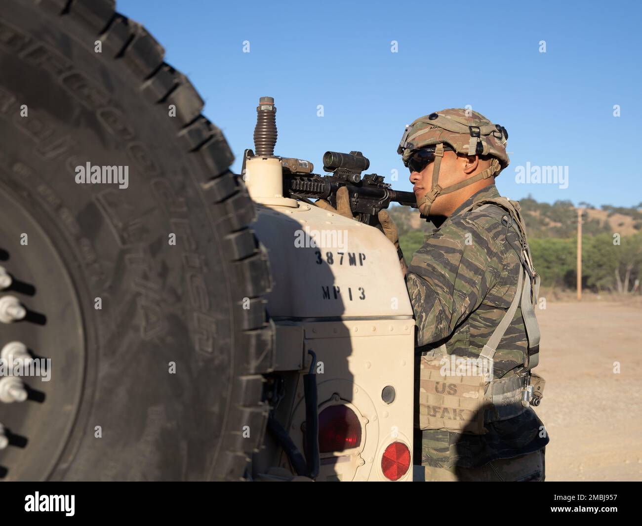U.S. Army Soldier from the 1st Squadron, 14th Cavalry Regiment, Joint ...