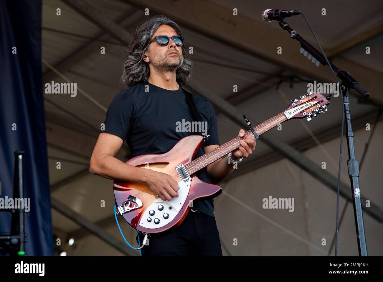 Dave Depper of Death Cab for Cutie performs at the New Orleans Jazz and ...