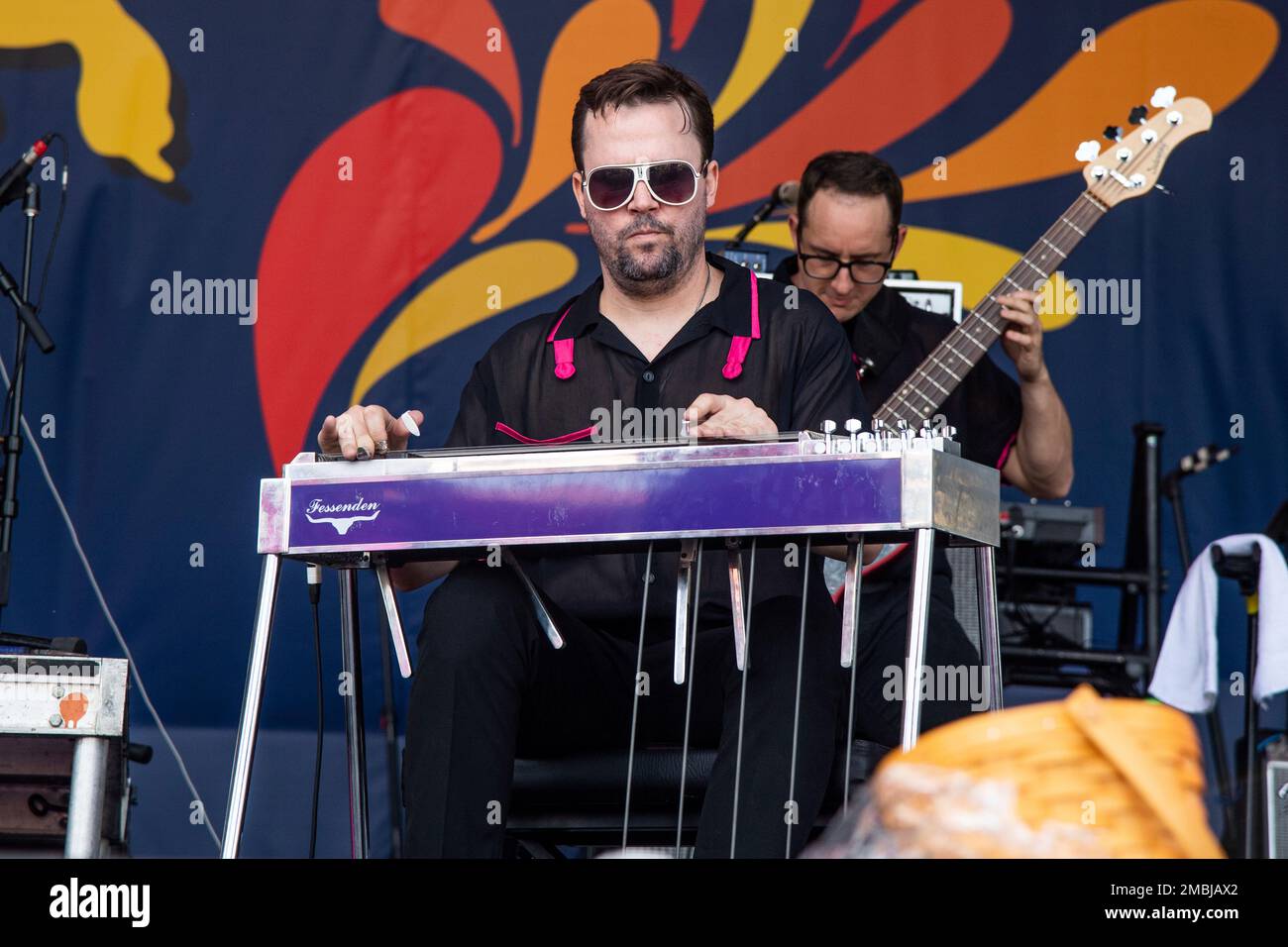 Ed Williams performs at the New Orleans Jazz and Heritage Festival, on ...