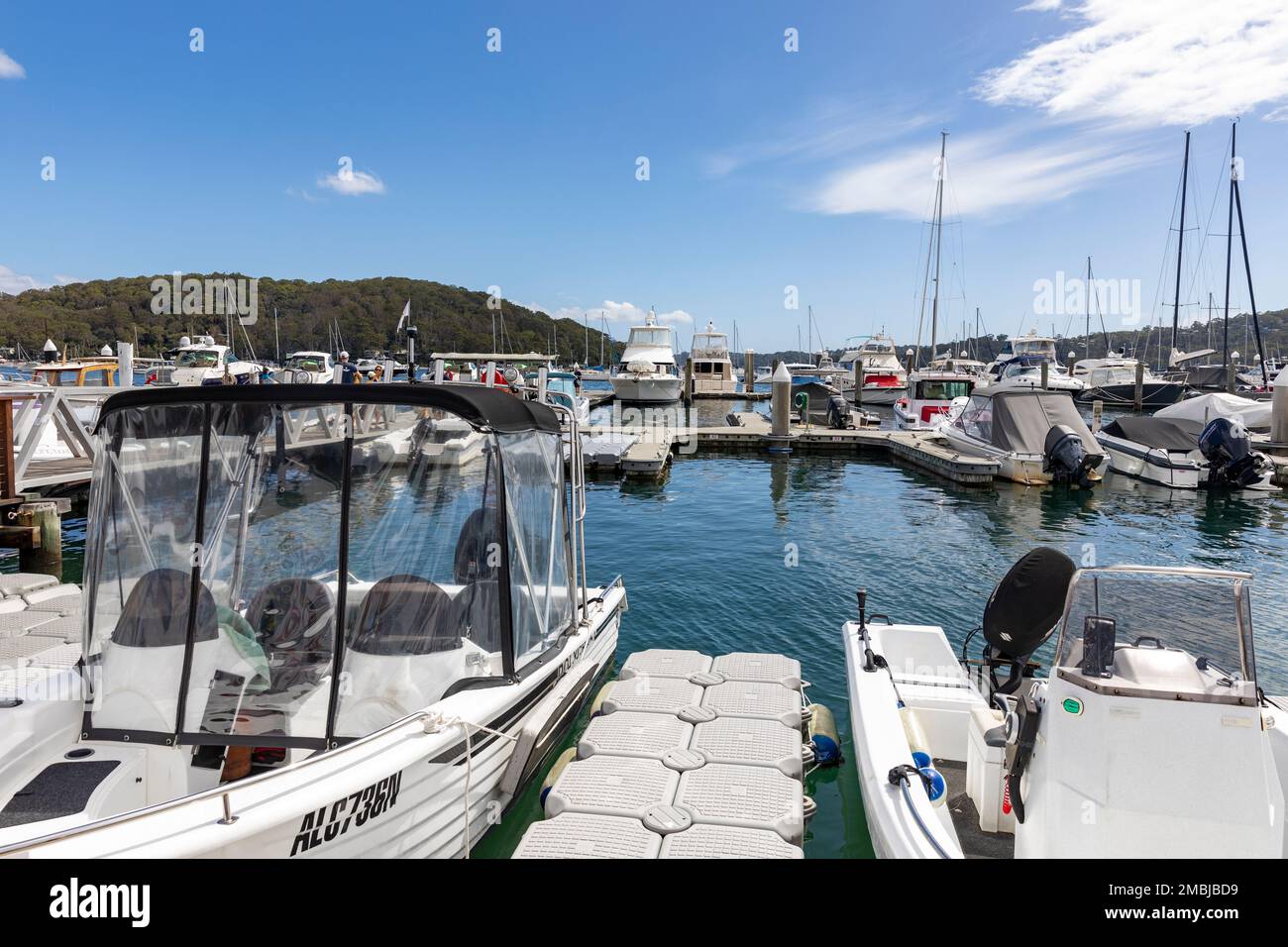 Church Point Sydney and Quays boat marina,NSW,Australia Stock Photo - Alamy