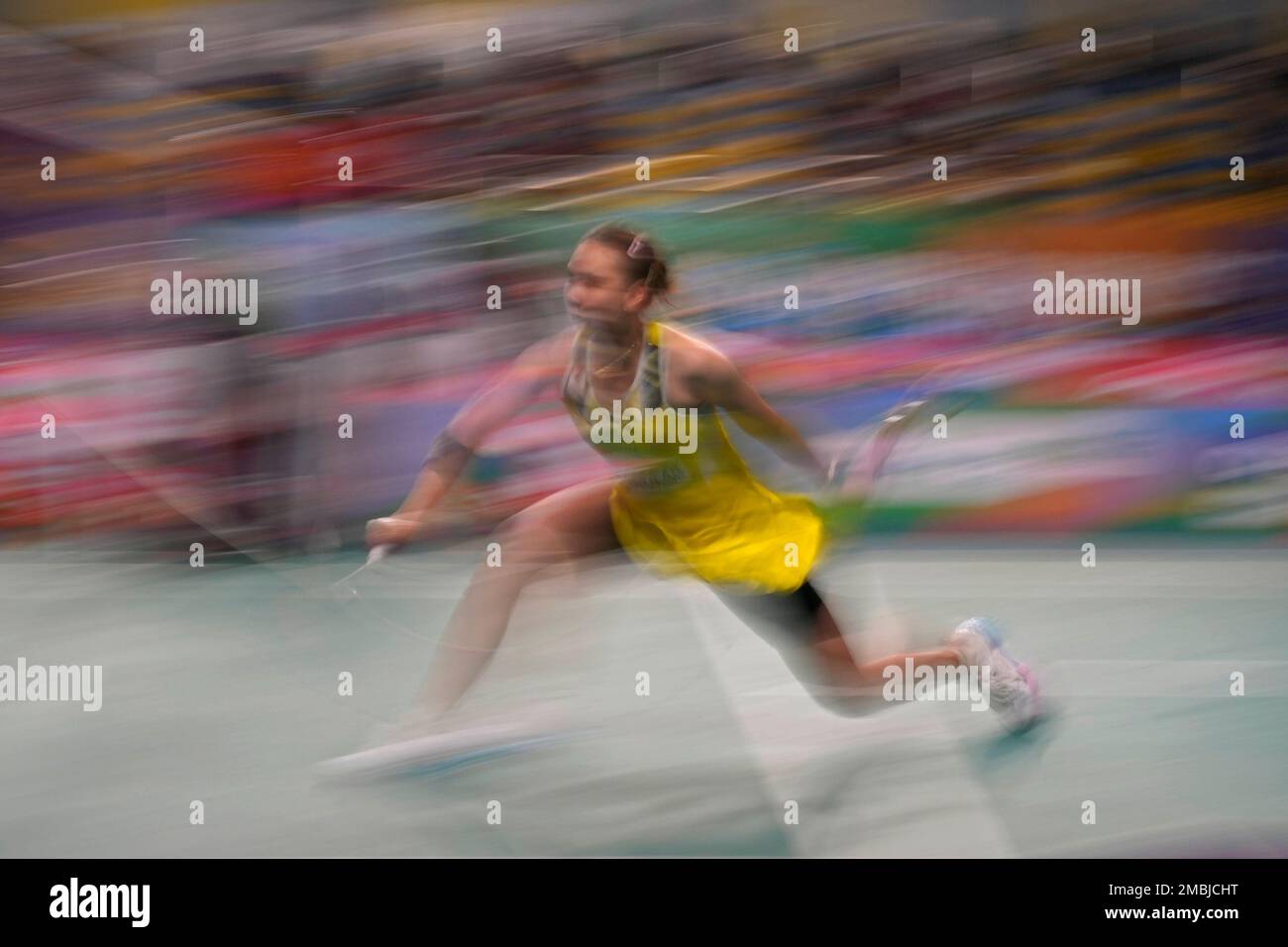 Thailand's Pornpawee Chochuwong returns a shot against Japan's Akane ...