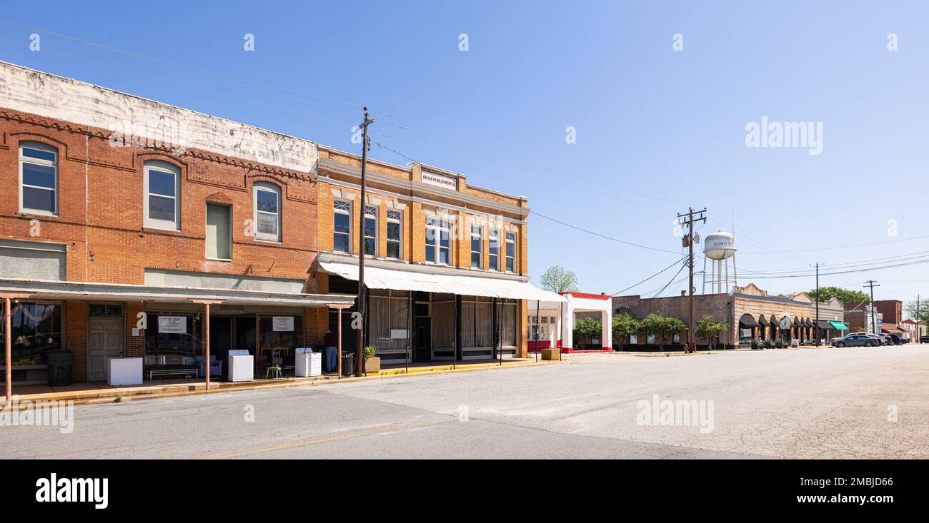 Buena Vista, Georgia, USA - April 19, 2022: The old business district ...