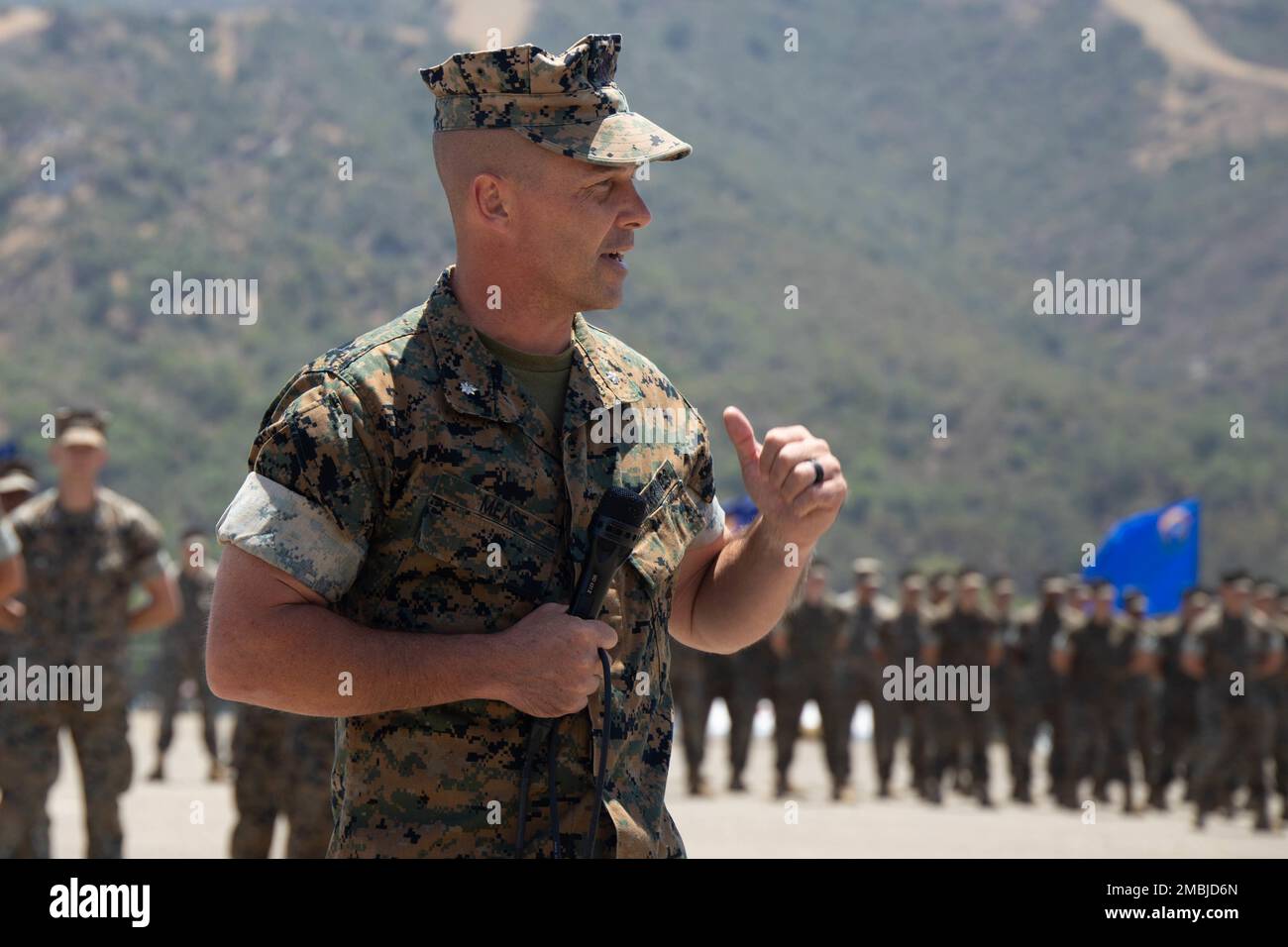 The commanding officer of 1st battalion hi-res stock photography and ...