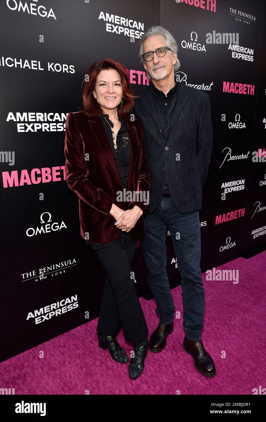 Rosanne Cash, left, and husband John Leventhal attend the "Macbeth ...