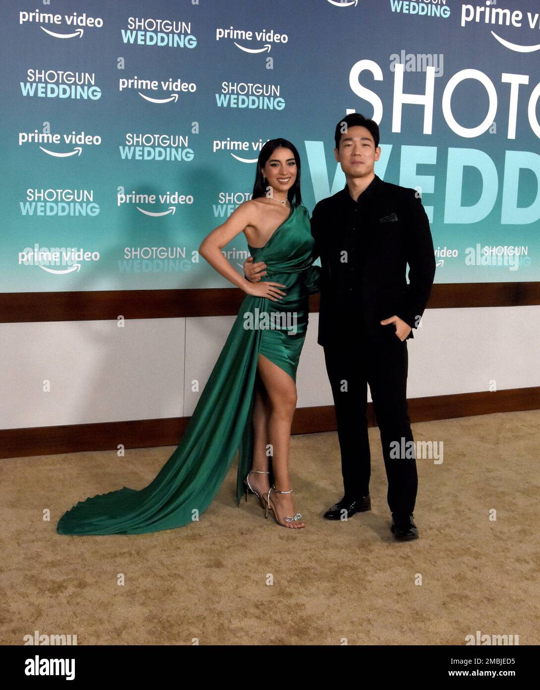 Hollywood, California, USA 18th January 2023 Claudia Mamani and Seunghyun Bae attend Prime Video ...