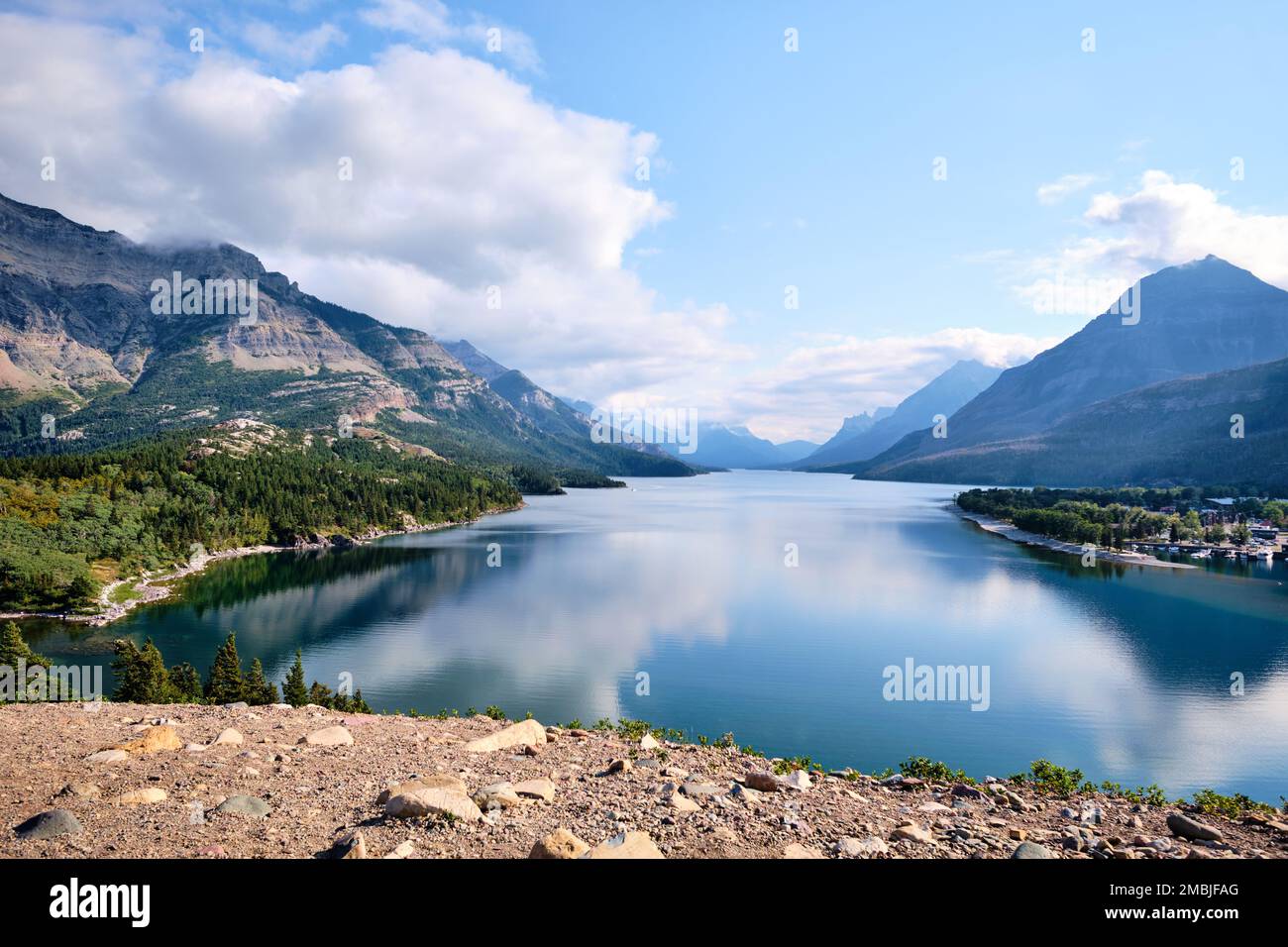 A steep climb up the Bear's Hump trail leads to awesome views of a calm ...