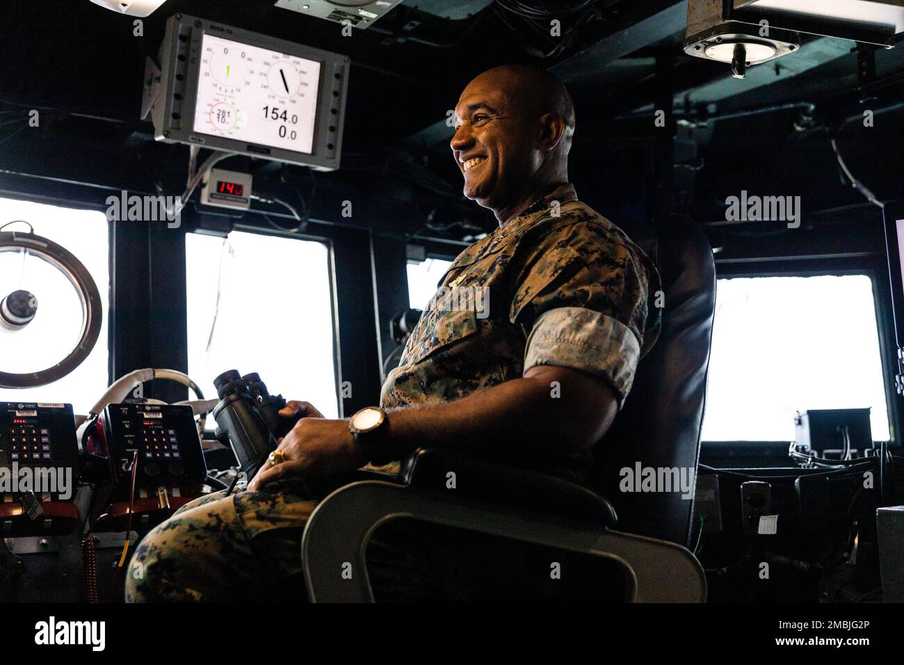 U.S. Marine Corps Maj. Gen. Brian Cavanaugh, commanding general, 1st ...