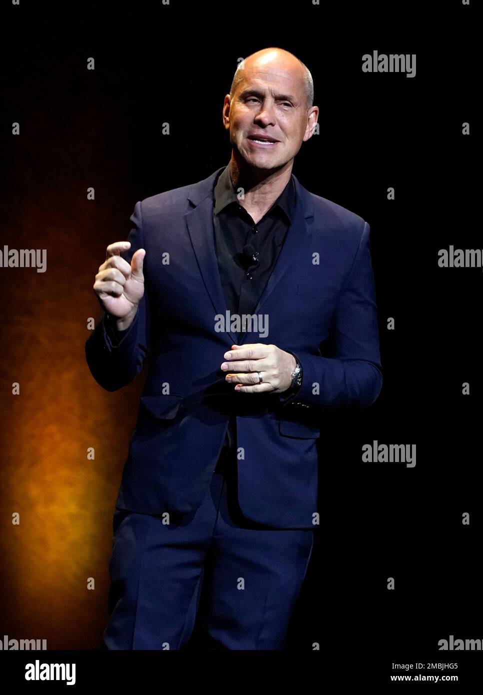 Brian Robbins, president and CEO of Paramount Pictures, speaks during ...
