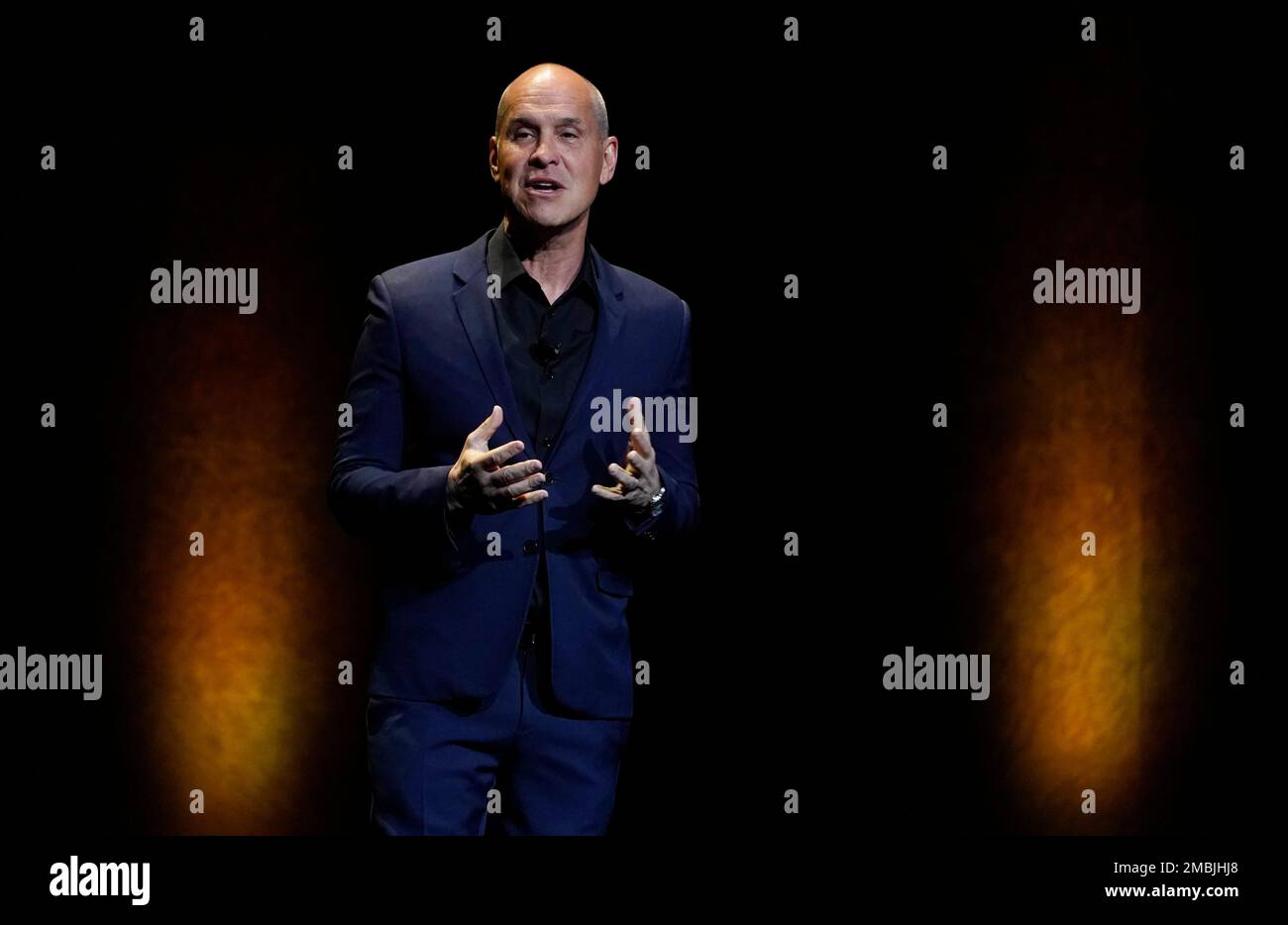 Brian Robbins, president and CEO of Paramount Pictures, speaks during ...