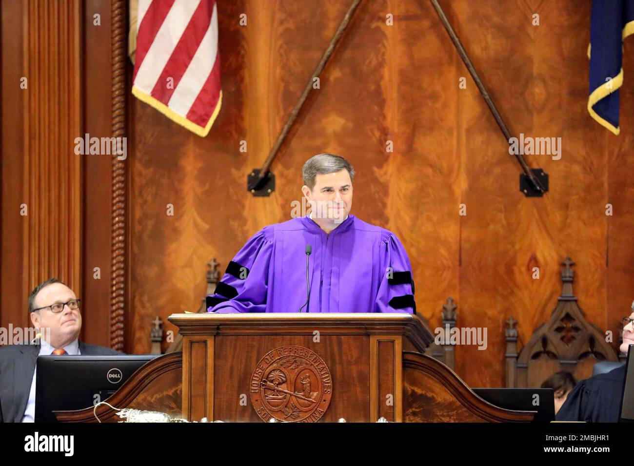South Carolina Rep. Murrell Smith, R-Sumter, speaks after being chosen ...