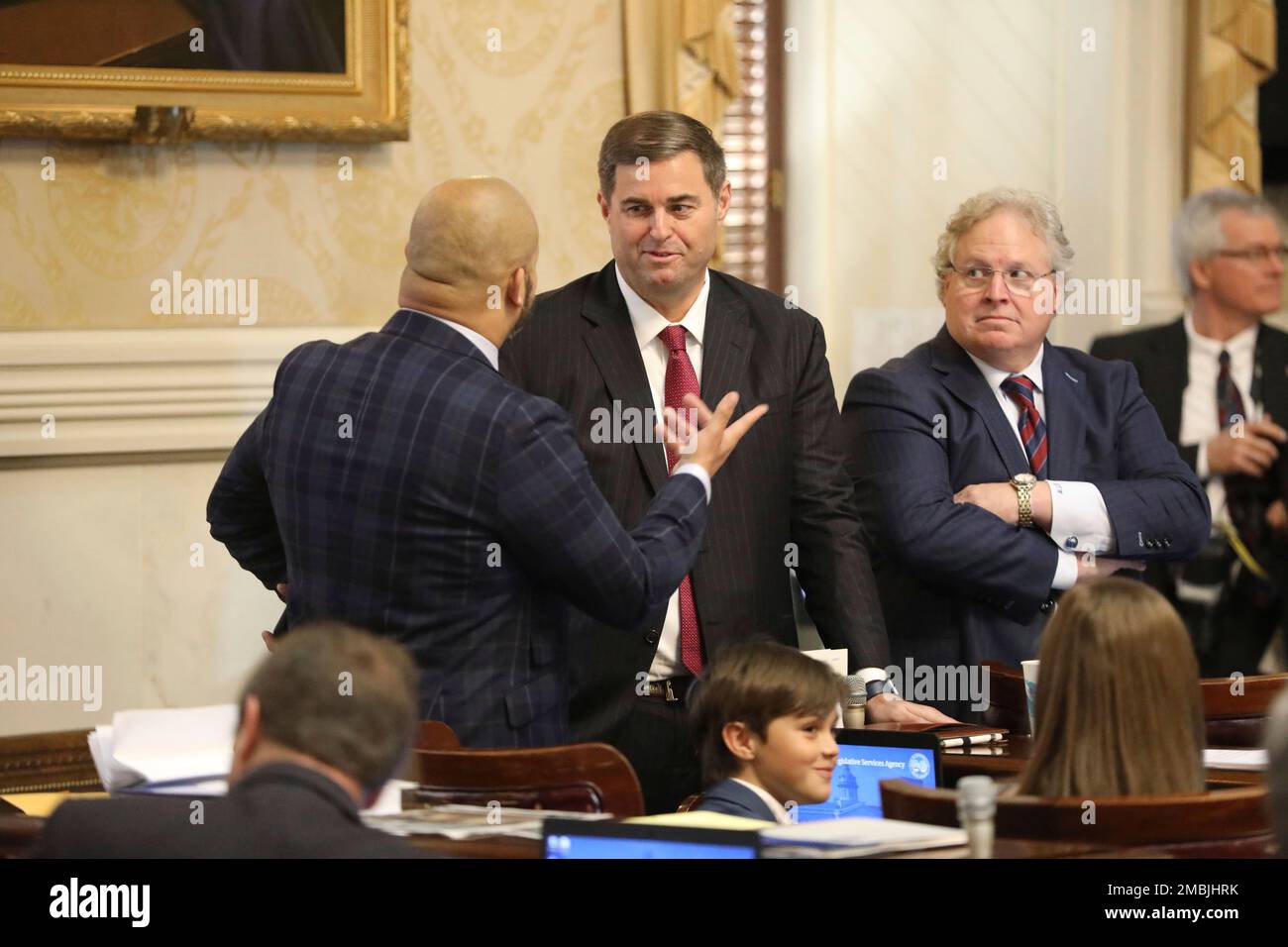 South Carolina Rep. Murrell Smith, R-Sumter, listens to other members ...