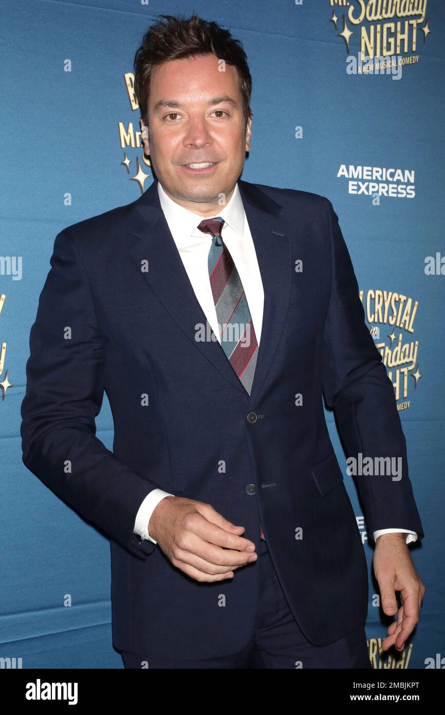 Jimmy Fallon attends the "Mr. Saturday Night" Broadway opening at the ...