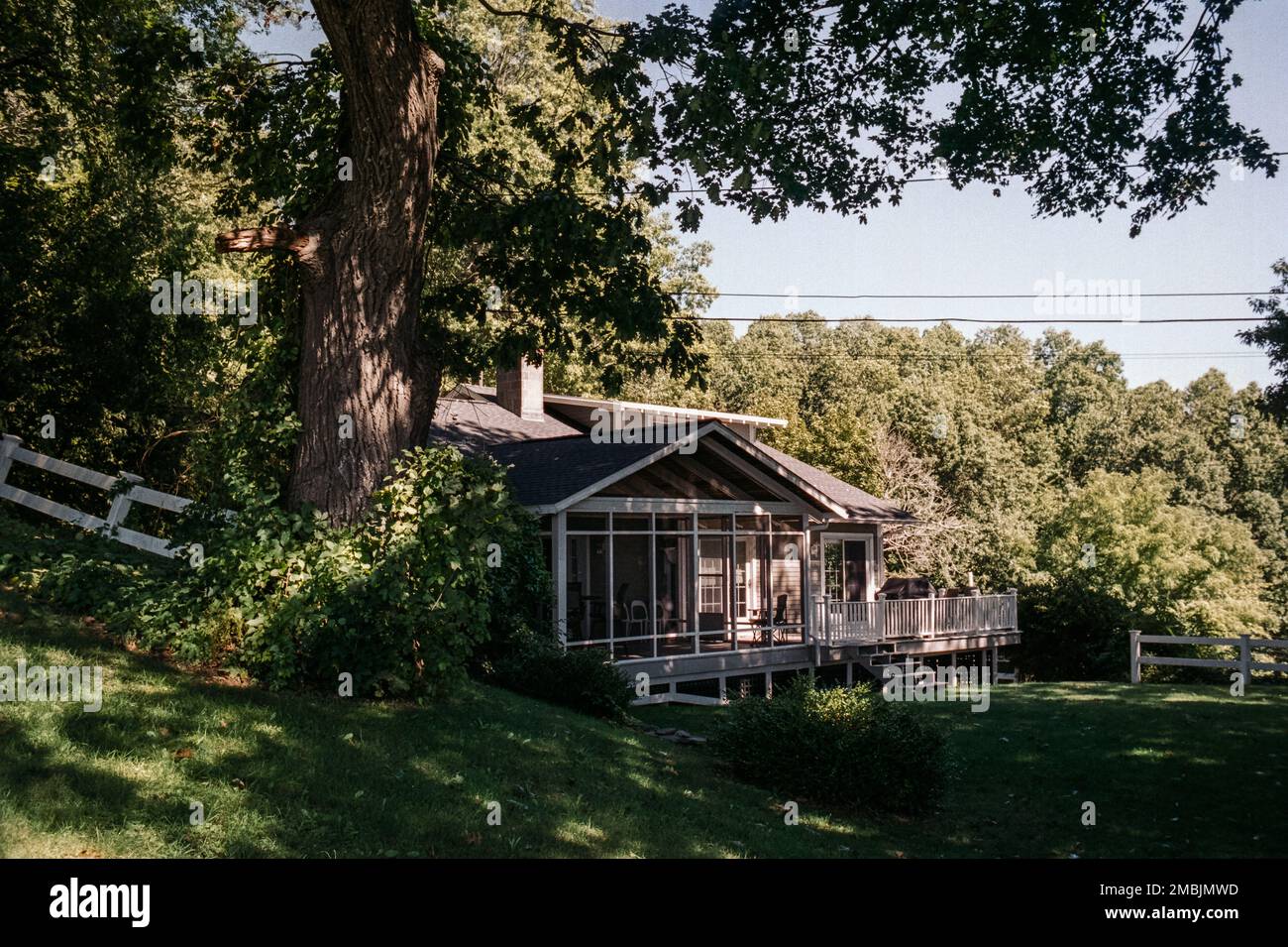 A home tucked into the trees on Gibbet Hill on the way up to Bancroft ...