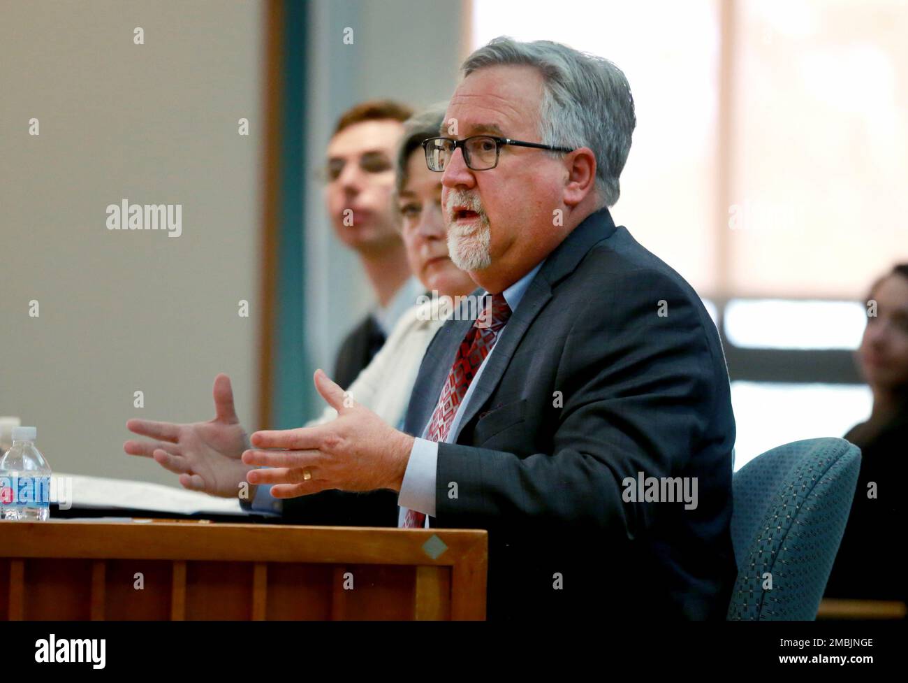 Albuquerque Public Schools superintendent Scott Elder speaks to members ...