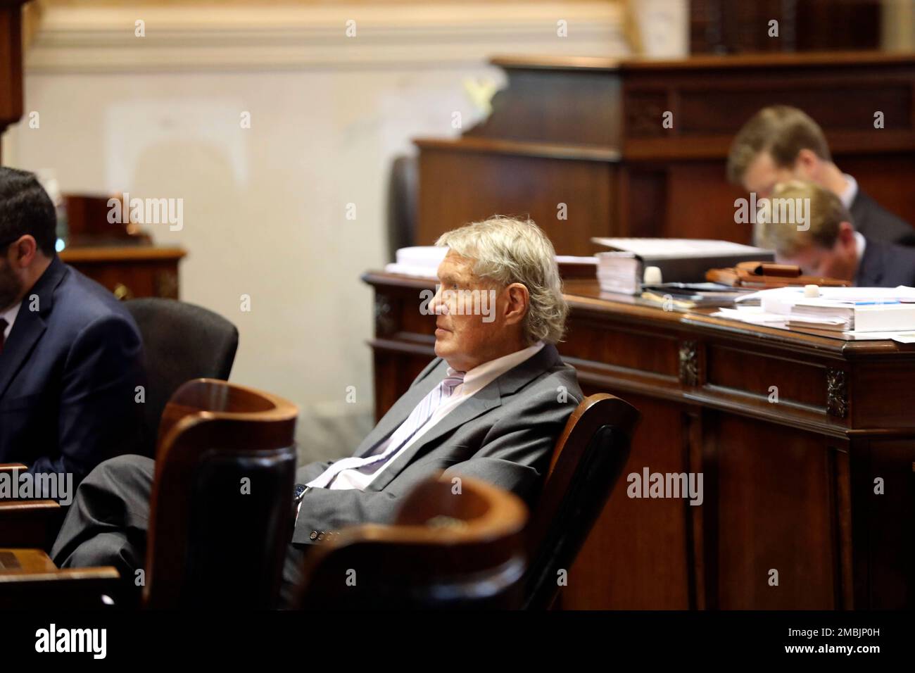 South Carolina Sen. Harvey Peeler, R-Gaffney, listens during the Senate ...