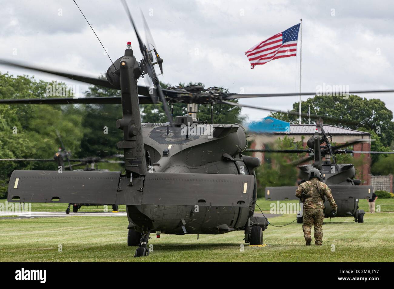 U.S. Army UH-60M Black Hawk helicopters with the New Jersey National ...