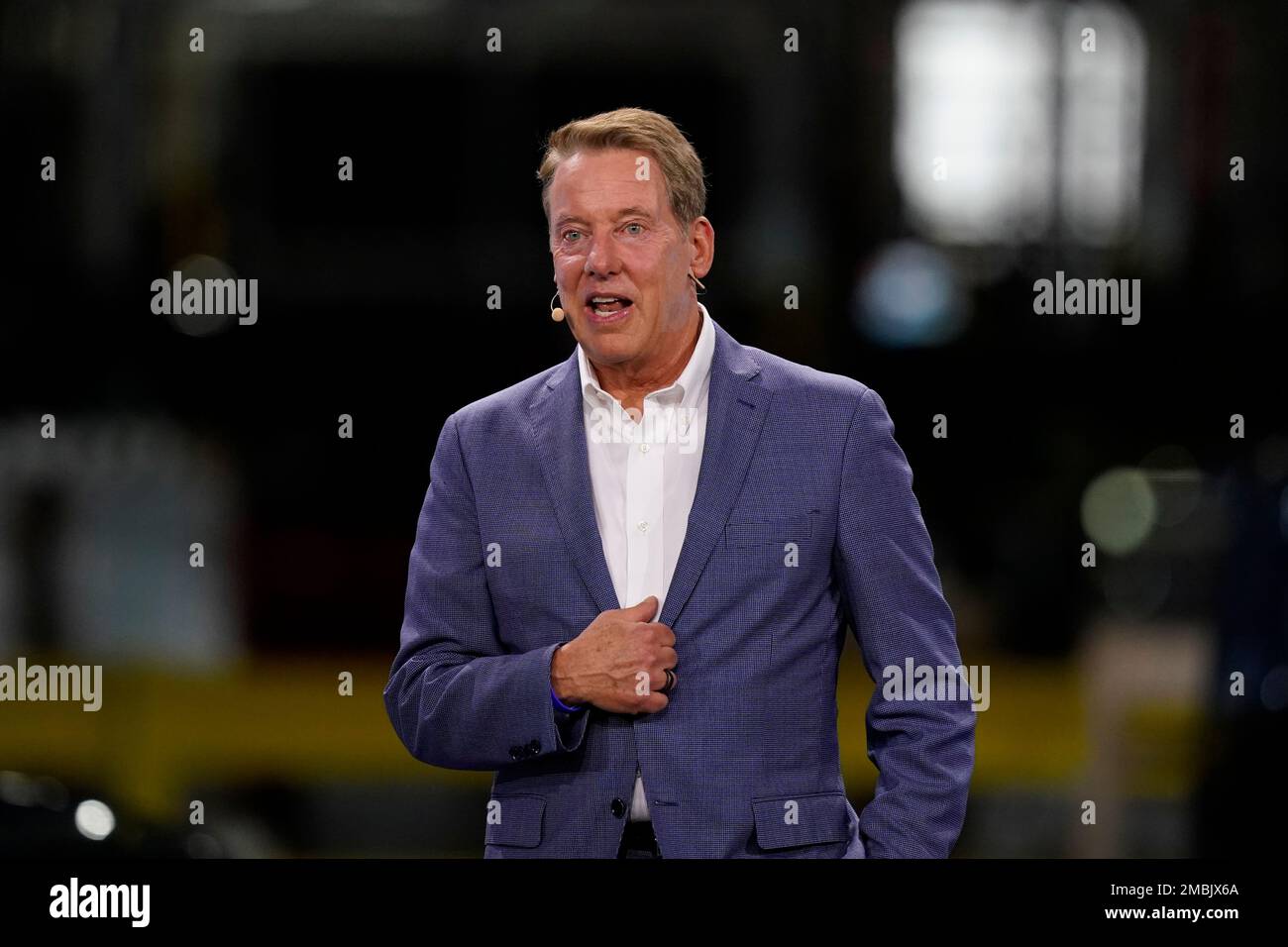 Bill Ford, executive chairman of the Ford Motor Company talks during ...