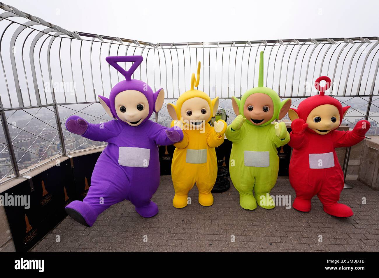The Teletubbies visit the Empire State Building in celebration of their ...