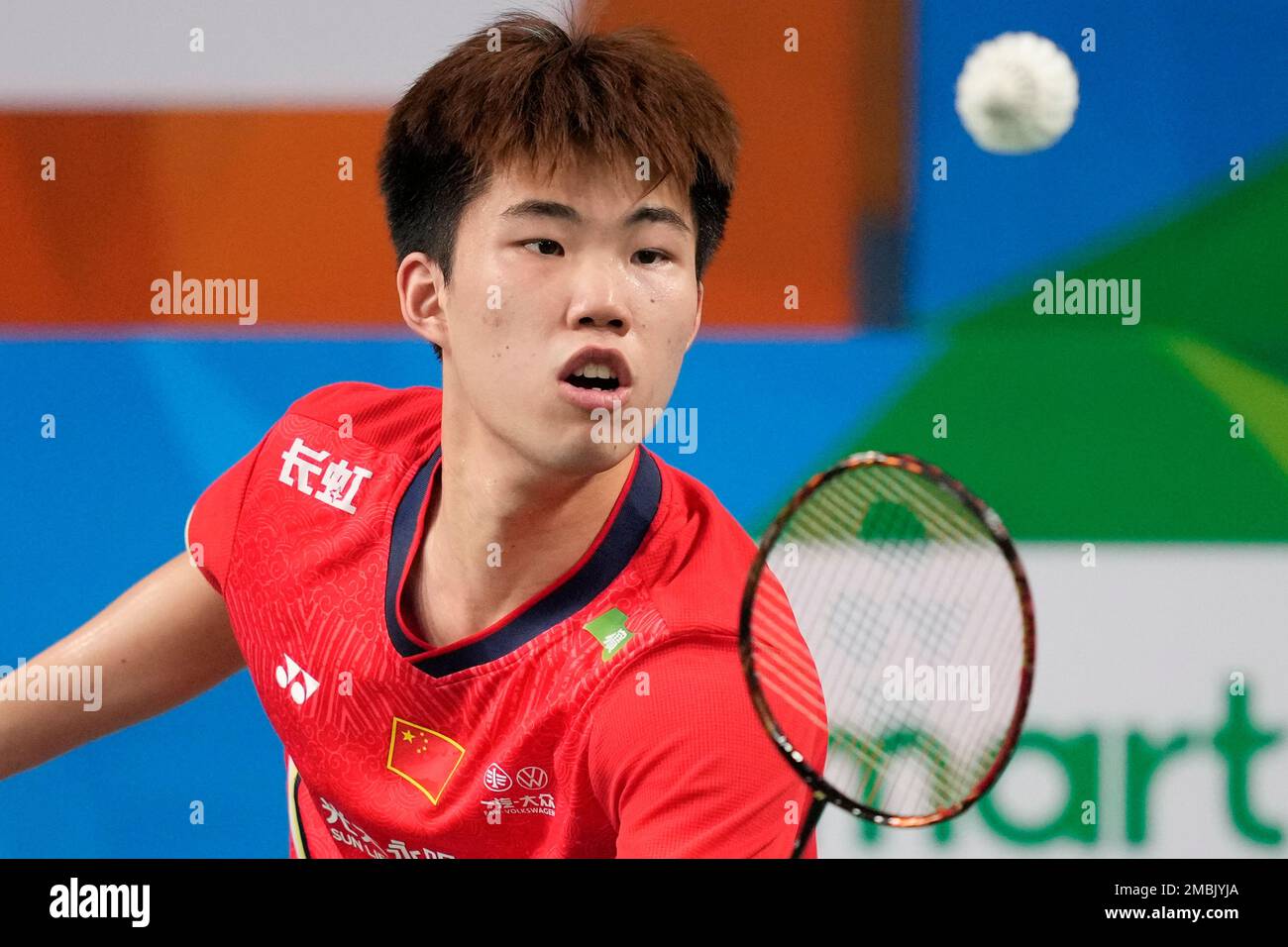 Weng Hong Yang from China plays against Hussein Zayan Shaheed of ...