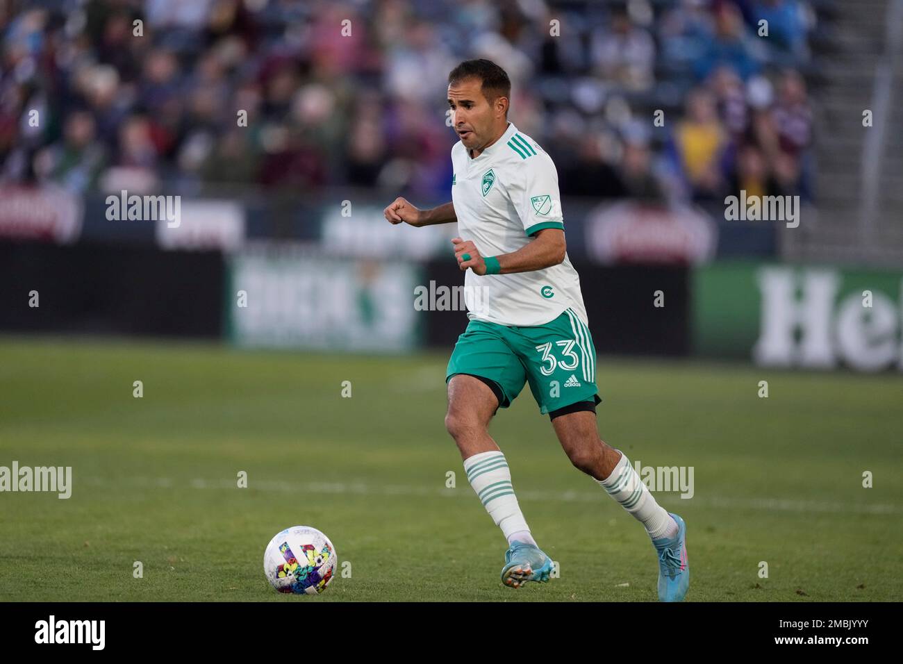 Colorado Rapids defender Steven Beitashour (33) in the first half of an ...