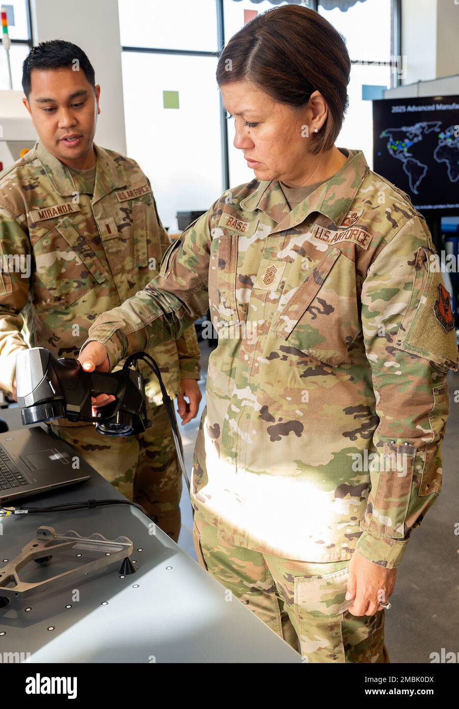 Air Force 2nd Lt. Lewis Miranda (left), Air Force Life Cycle Management ...
