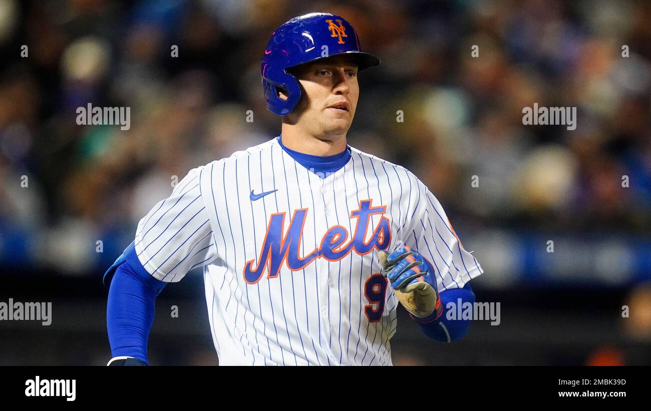 New York Mets' Brandon Nimmo during the third inning of a baseball game ...