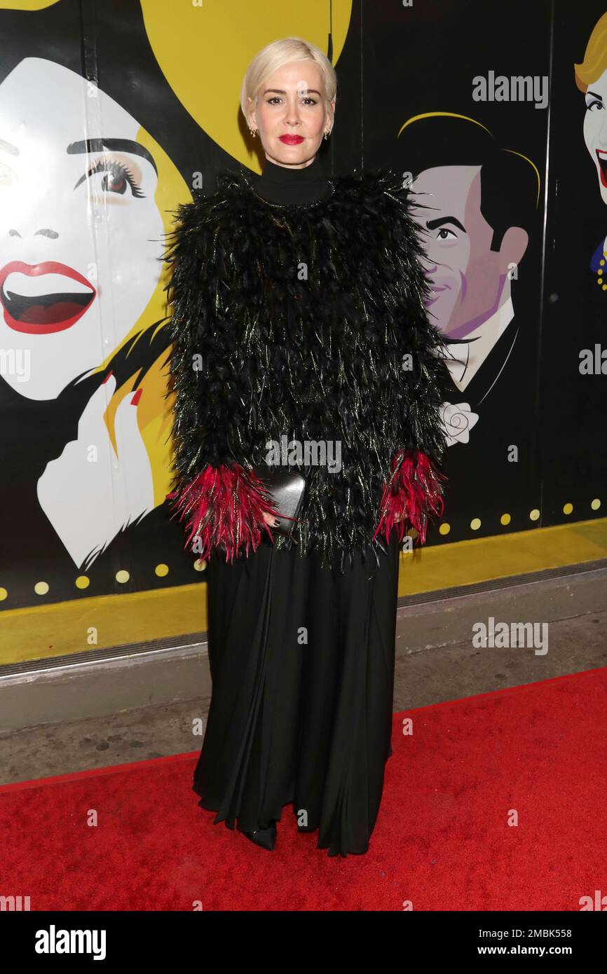 Sarah Paulson attends the Broadway opening night of "Funny Girl" at the ...