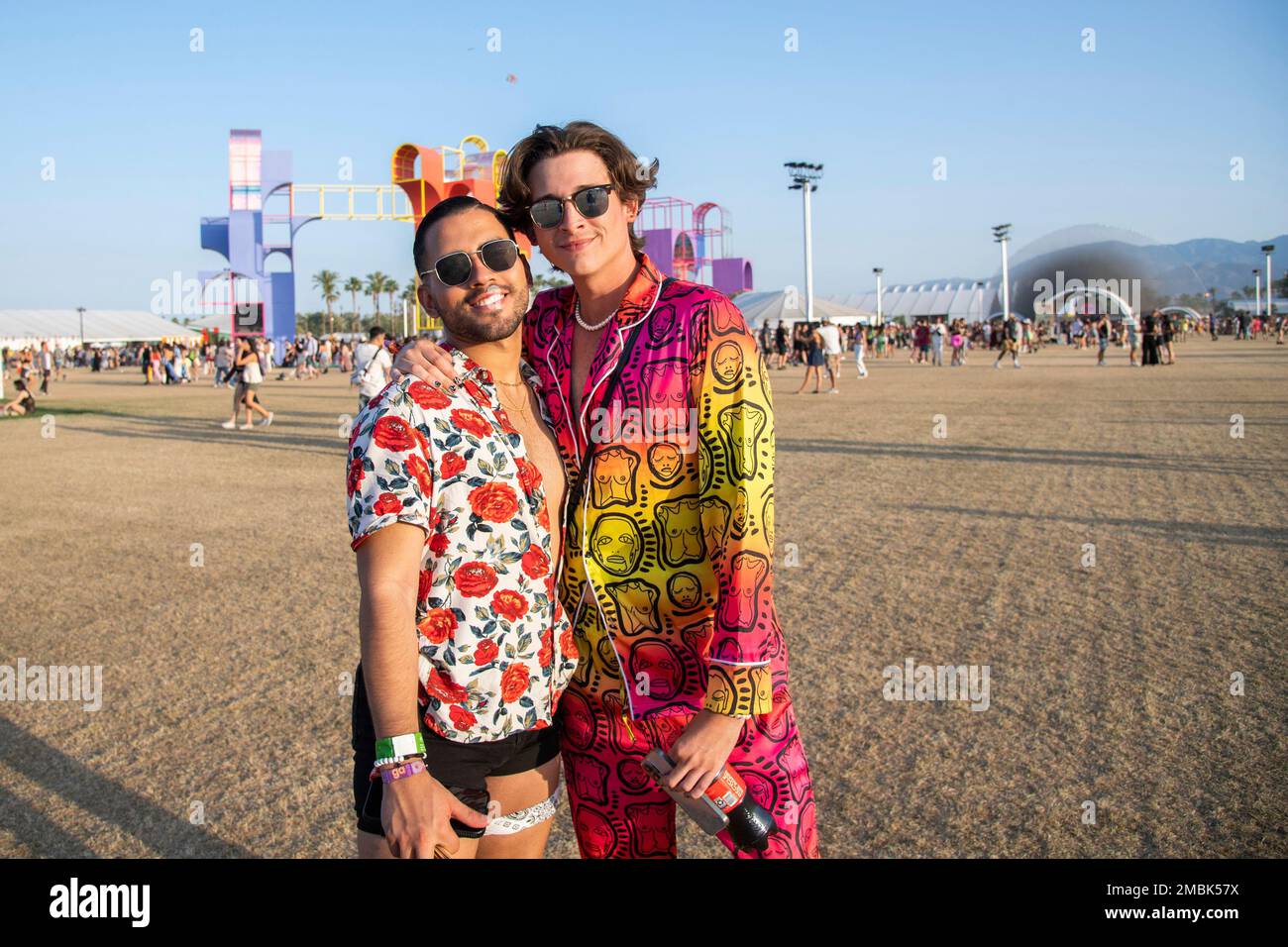 Festivalgoers are seen at the Coachella Music & Arts Festival at the ...