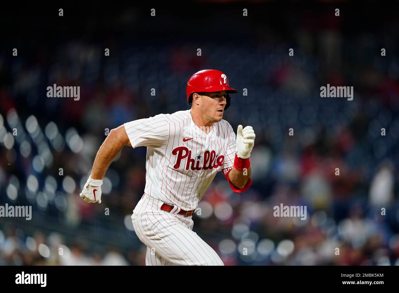 Philadelphia Phillies' J.T. Realmuto plays during a baseball game ...