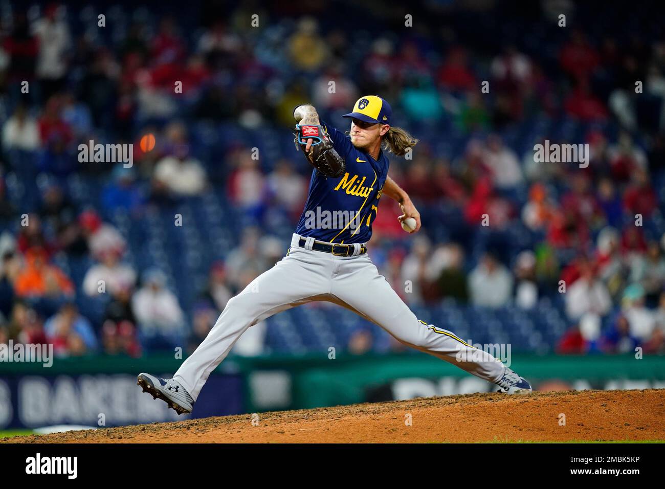 Milwaukee Brewers' Josh Hader plays during a baseball game, Sunday ...