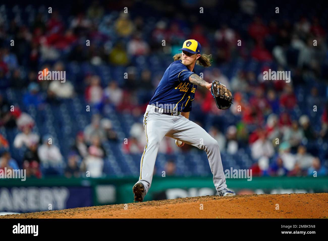 Milwaukee Brewers' Josh Hader plays during a baseball game, Sunday ...