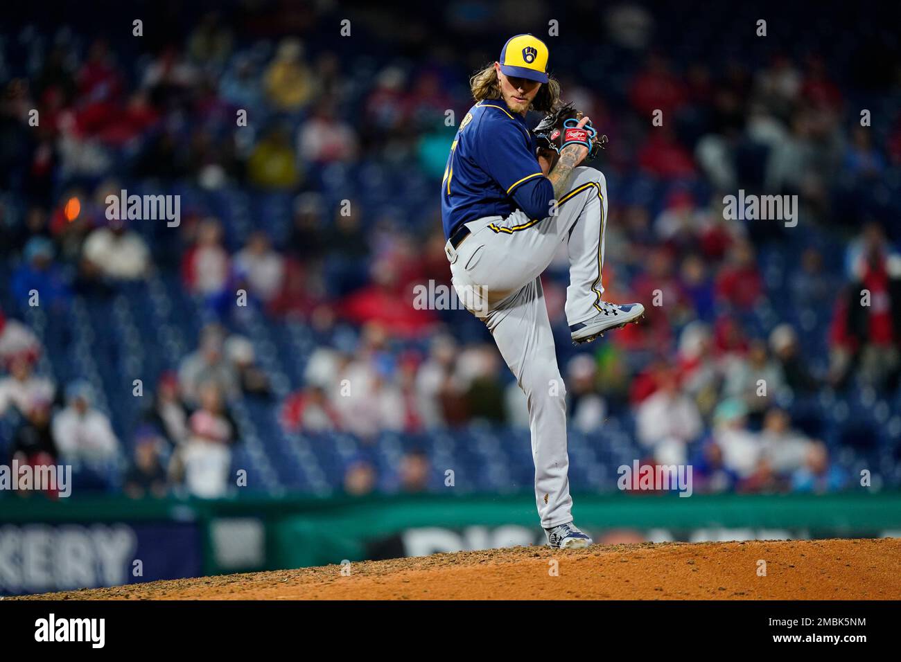 Milwaukee Brewers' Josh Hader plays during a baseball game, Sunday ...