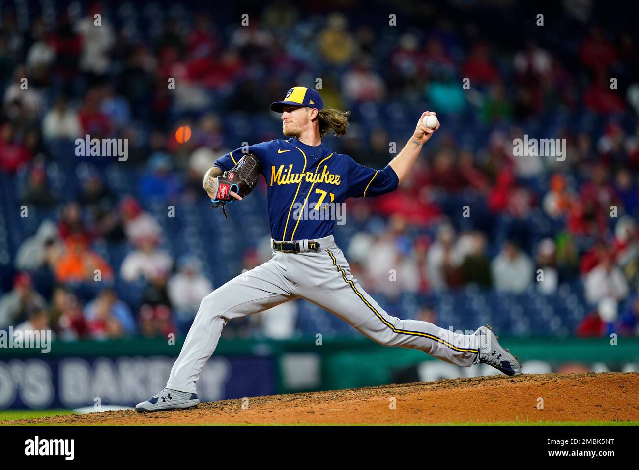 Milwaukee Brewers' Josh Hader plays during a baseball game, Sunday ...