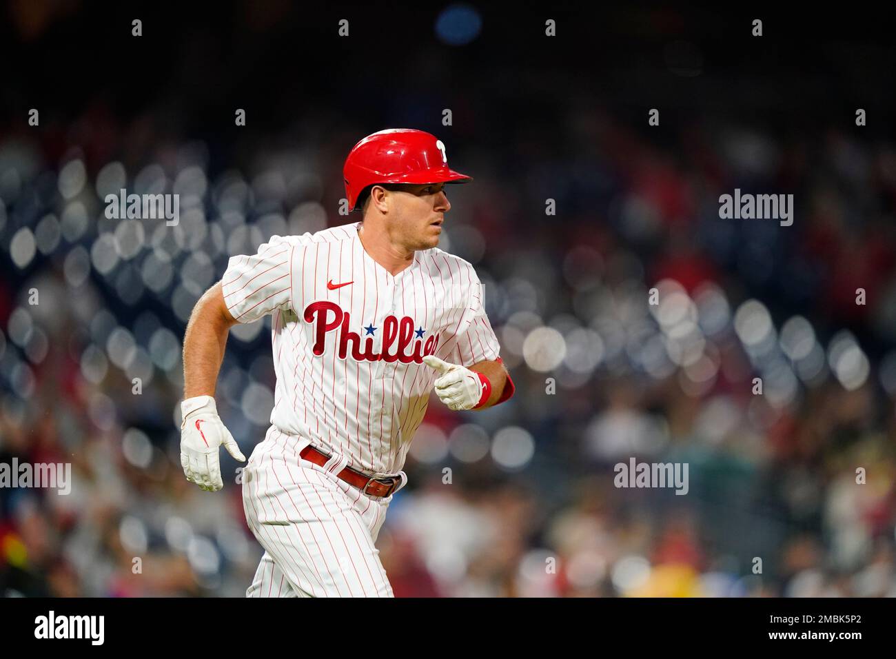 Philadelphia Phillies' J.T. Realmuto plays during a baseball game ...