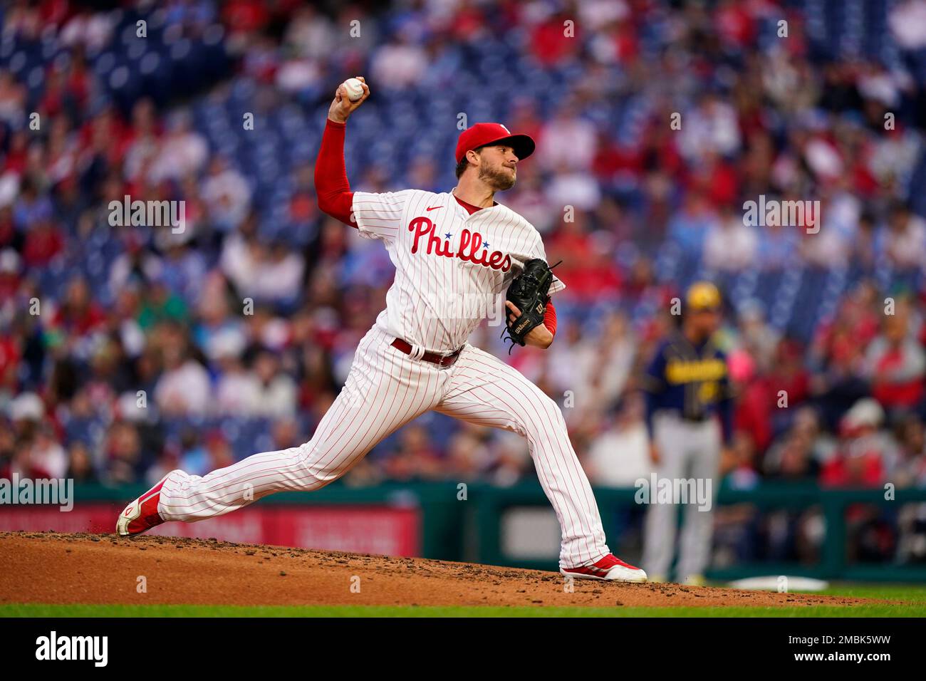 Philadelphia Phillies' Aaron Nola plays during a baseball game, Sunday ...