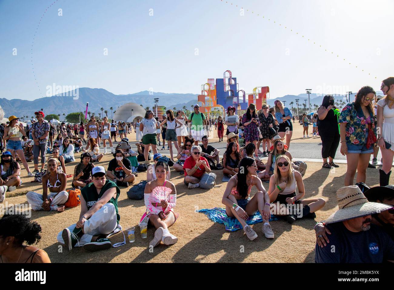 Festivalgoers attend the Coachella Music & Arts Festival at the Empire ...