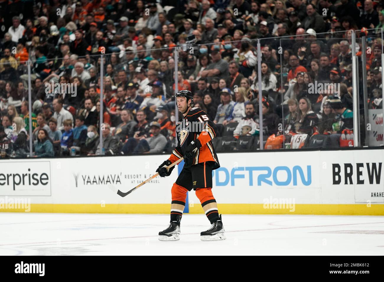 Anaheim Ducks' Ryan Getzlaf skates during the second period of an NHL ...