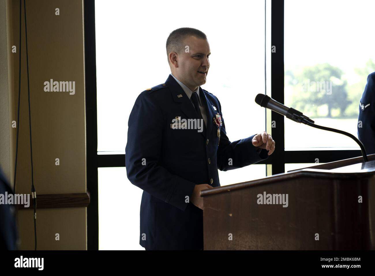 U.S. Air Force Maj. Alexander Newcome, outgoing 81st Comptroller ...