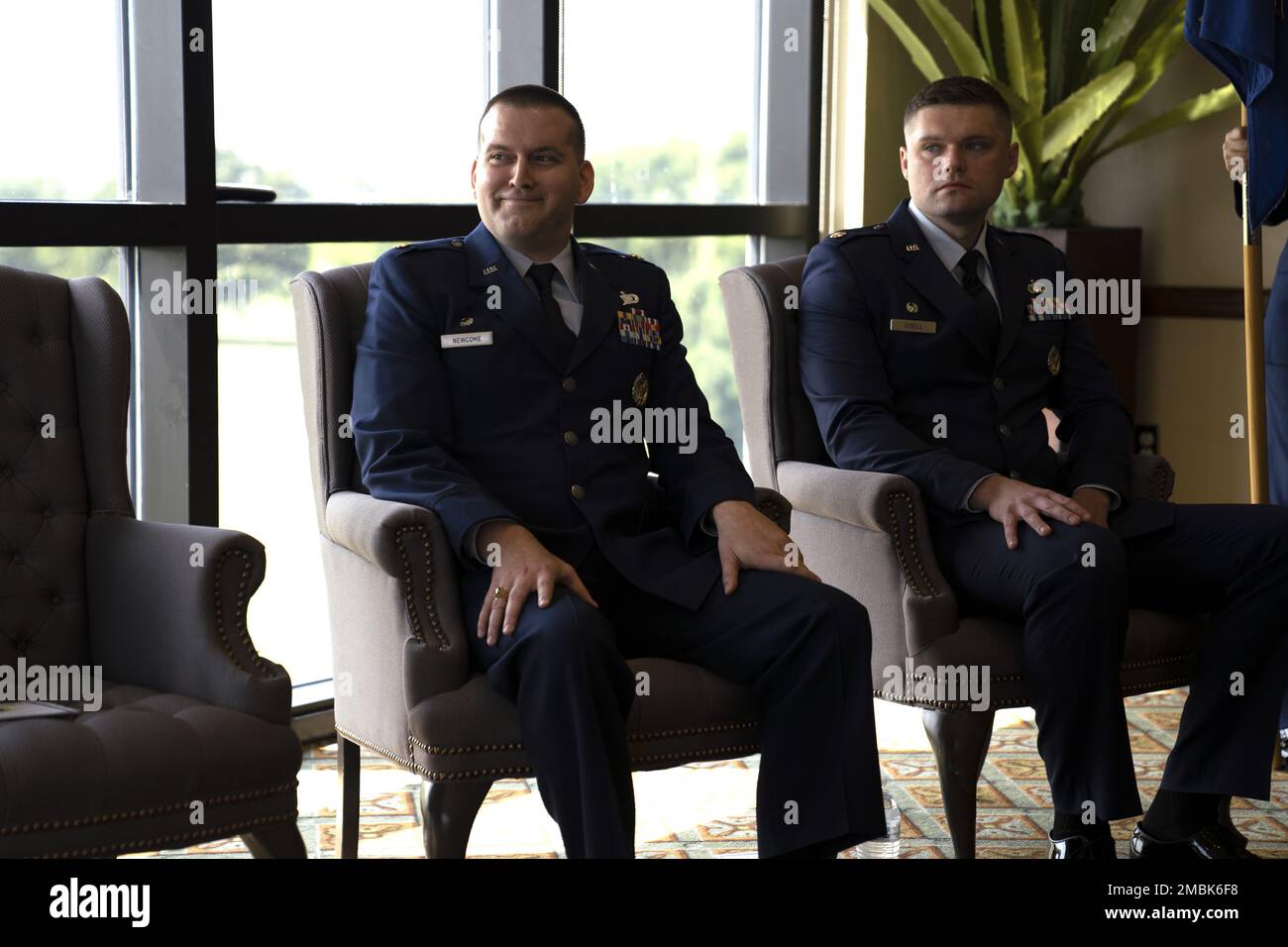 U.S. Air Force Maj. Alexander Newcome, outgoing 81st Comptroller ...