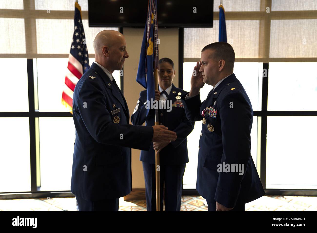 U.S. Air Force Maj. Alexander Newcome, outgoing 81st Comptroller ...