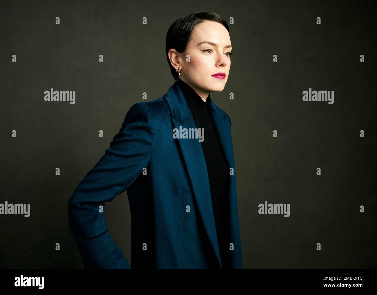 Daisy Ridley poses for a portrait to promote the film "Sometimes I ...