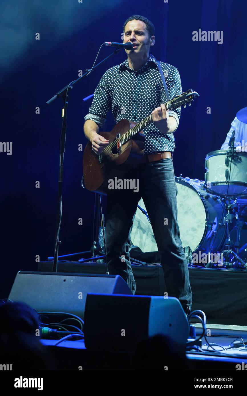 Singer Jairo Zavala, artistically known as Depedro performs on stage at ...