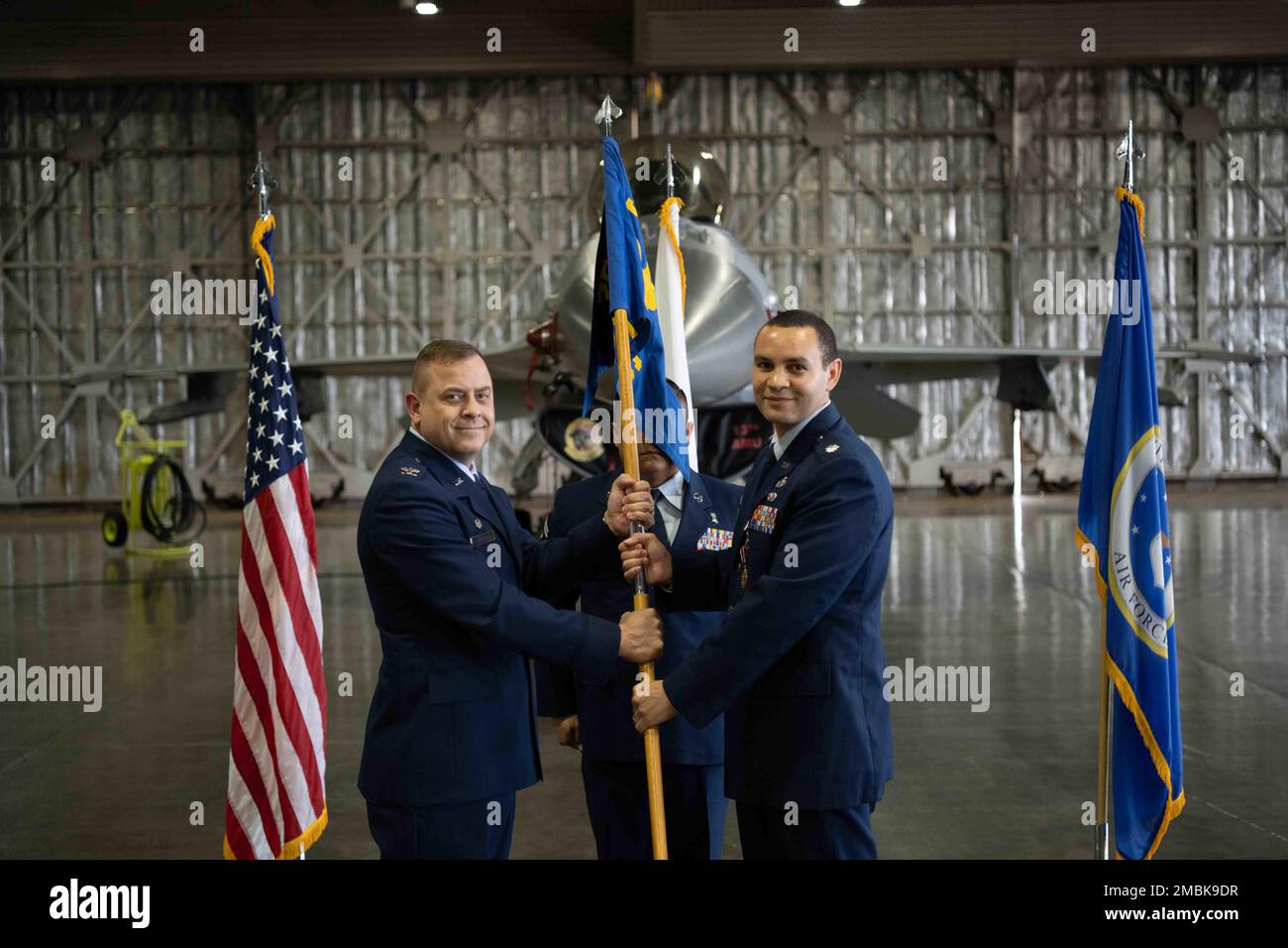 U.S. Air Force Lt. Col. Anthony R. George, outgoing 35th Comptroller ...