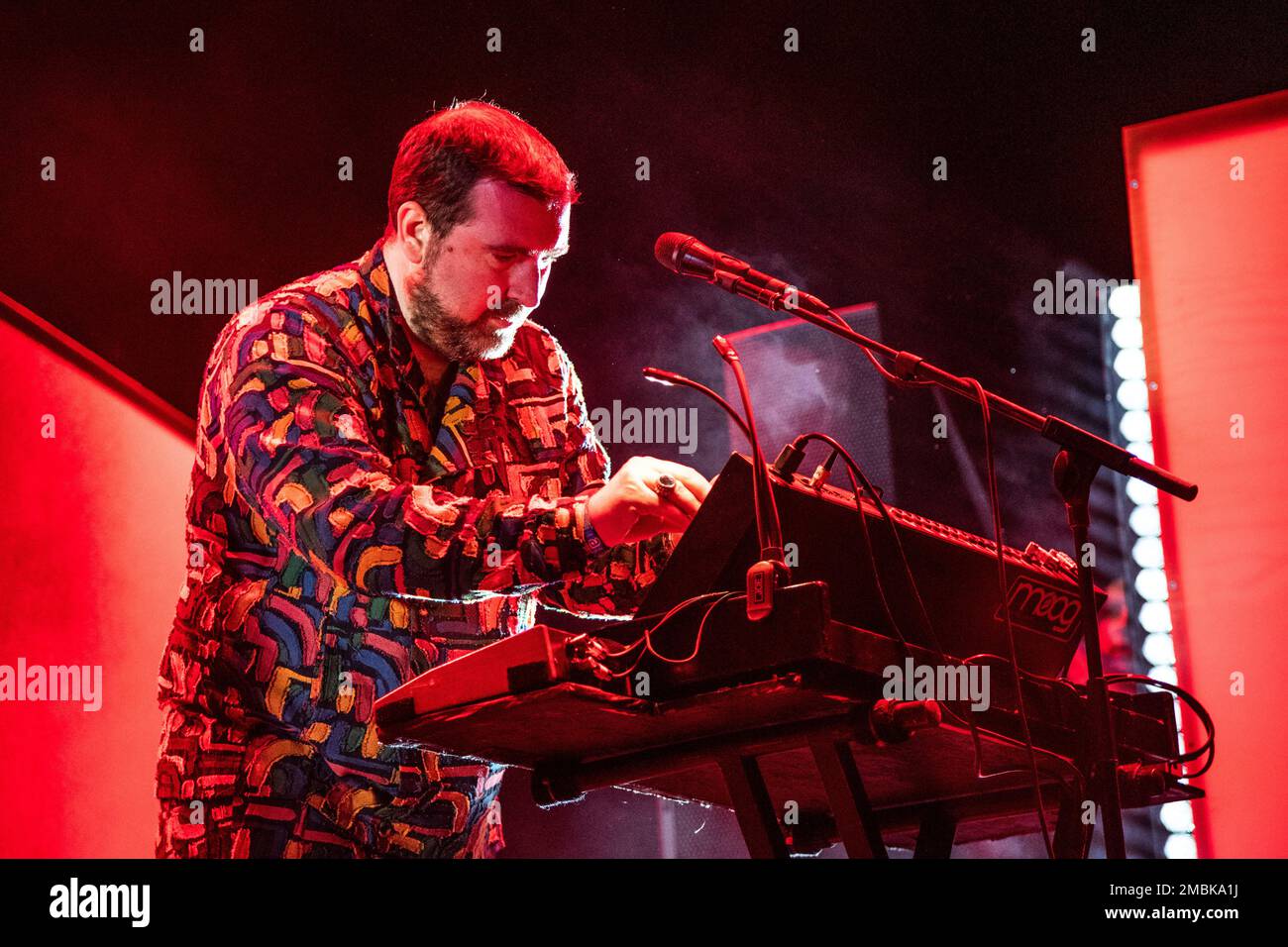 Joe Goddard of Hot Chip performs at the Coachella Music & Arts Festival ...