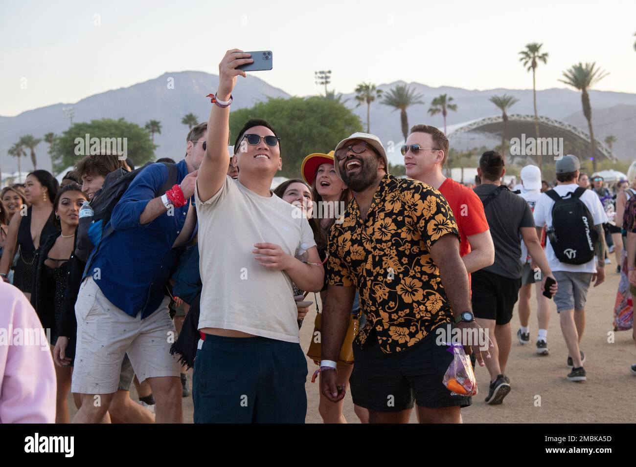 Festivalgoers are seen at the Coachella Music & Arts Festival at the ...