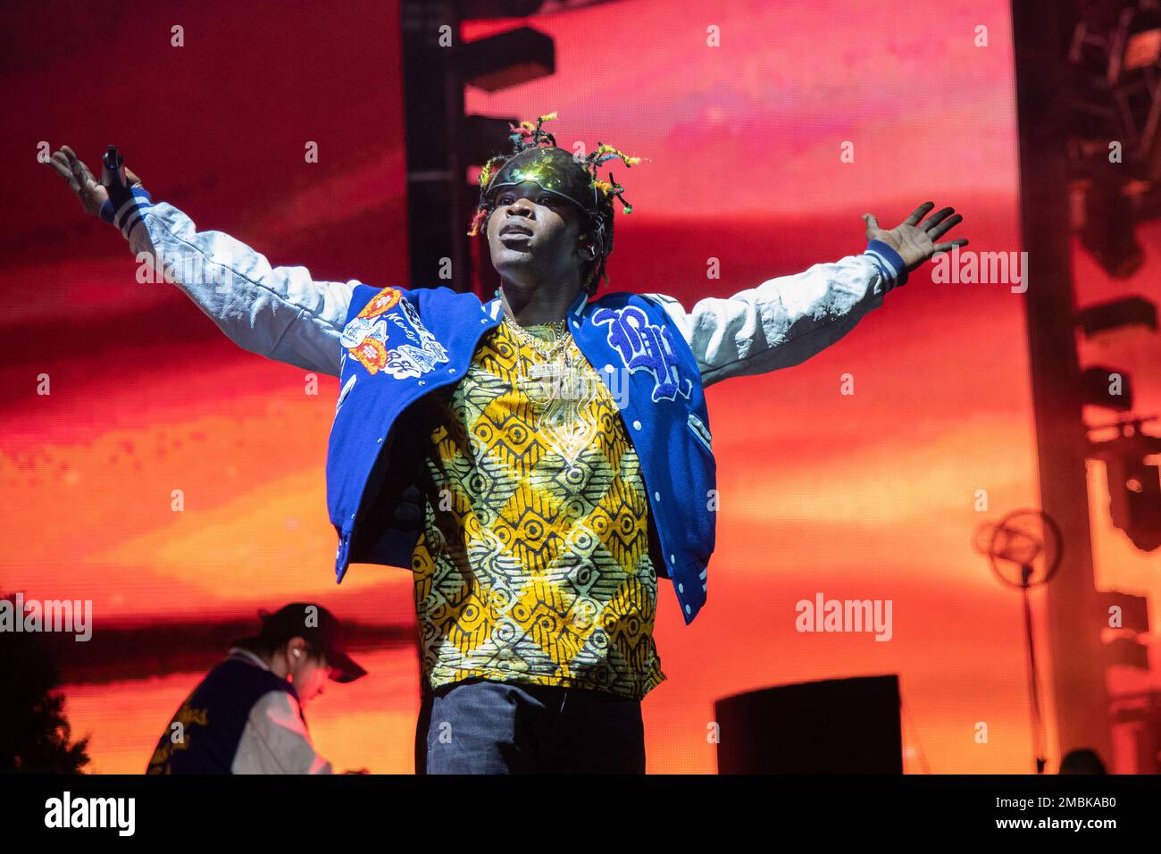 William "Merlyn" Wood Jr. of Brockhampton performs at the Coachella ...