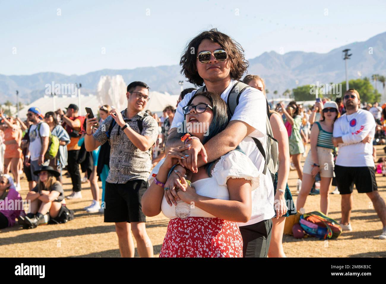 Festivalgoers are seen at the Coachella Music & Arts Festival at the ...