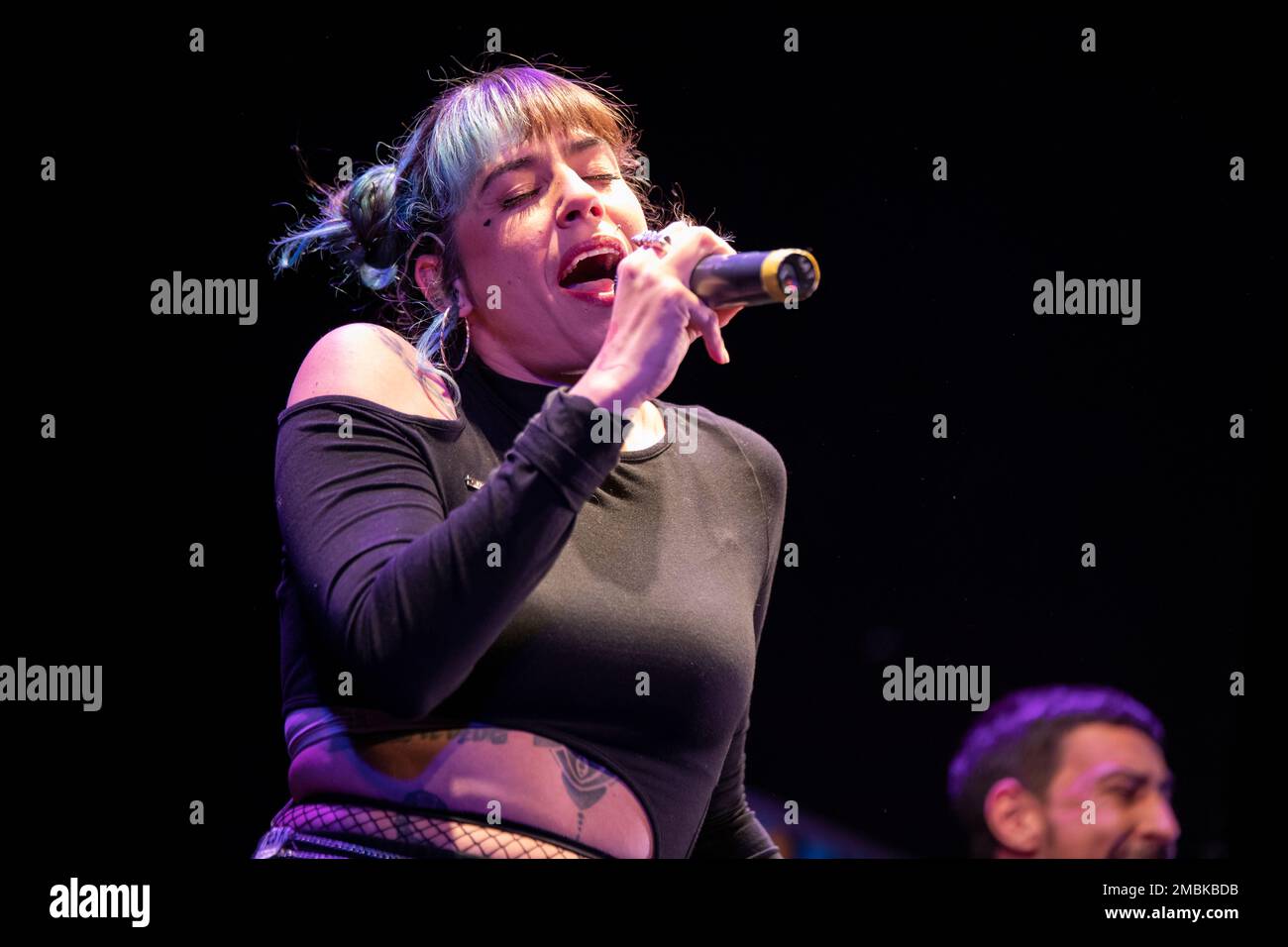 Barcelona, Spain. 2023.01.20. Tesa & Jonatan Penalba singers perform on ...