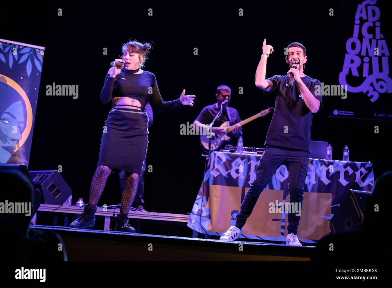 Barcelona, Spain. 2023.01.20. Tesa & Jonatan Penalba singers perform on ...